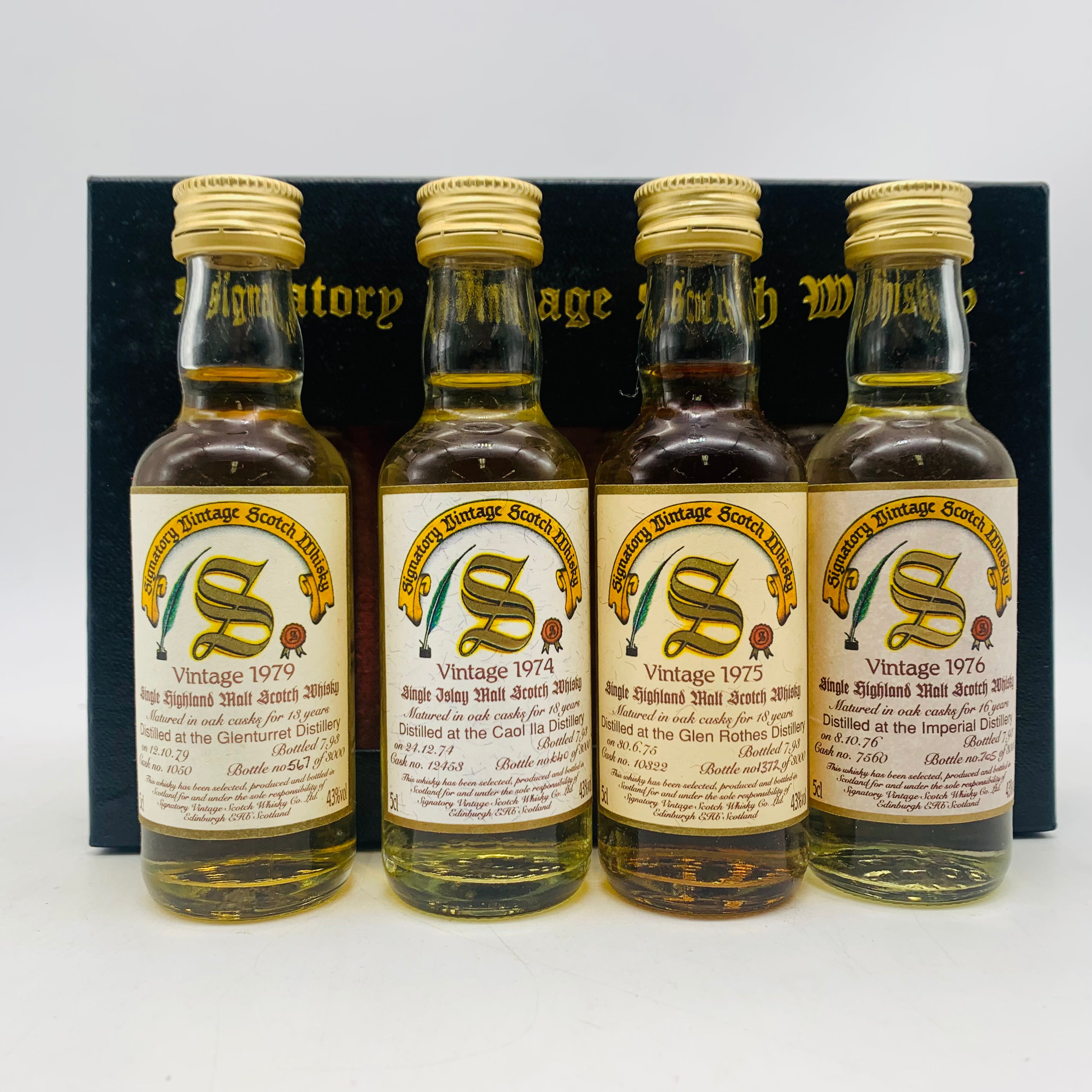 シグナトリー ミニボトル 1974 1975 1976 1979 50ml – お酒の通販ならリンクサス酒販